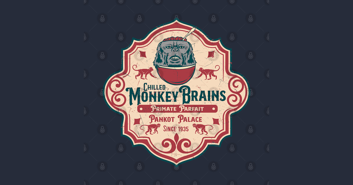 Chilled Monkey Brains - Primate parfait - 80s Movies - T-Shirt | TeePublic