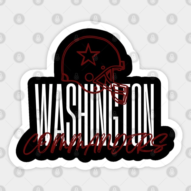 WASHINGTON COMMANDERS FOOTBALL TEAM - Washington Commanders - Sticker ...
