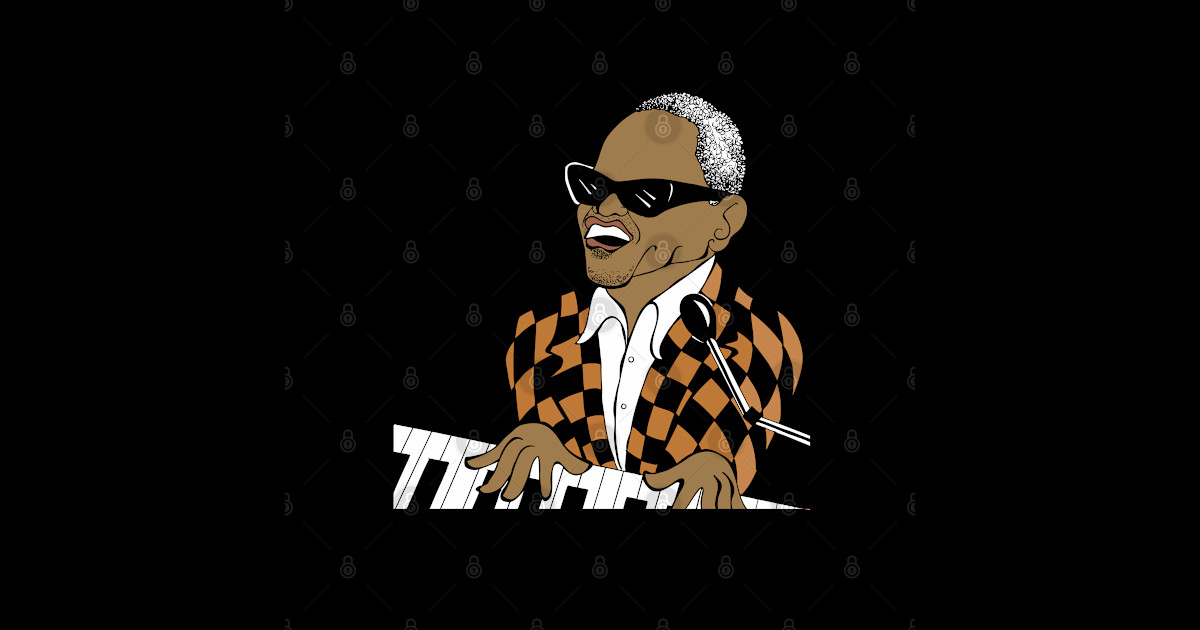 RAY CHARLES FAN ART - Ray Charles - Sticker | TeePublic