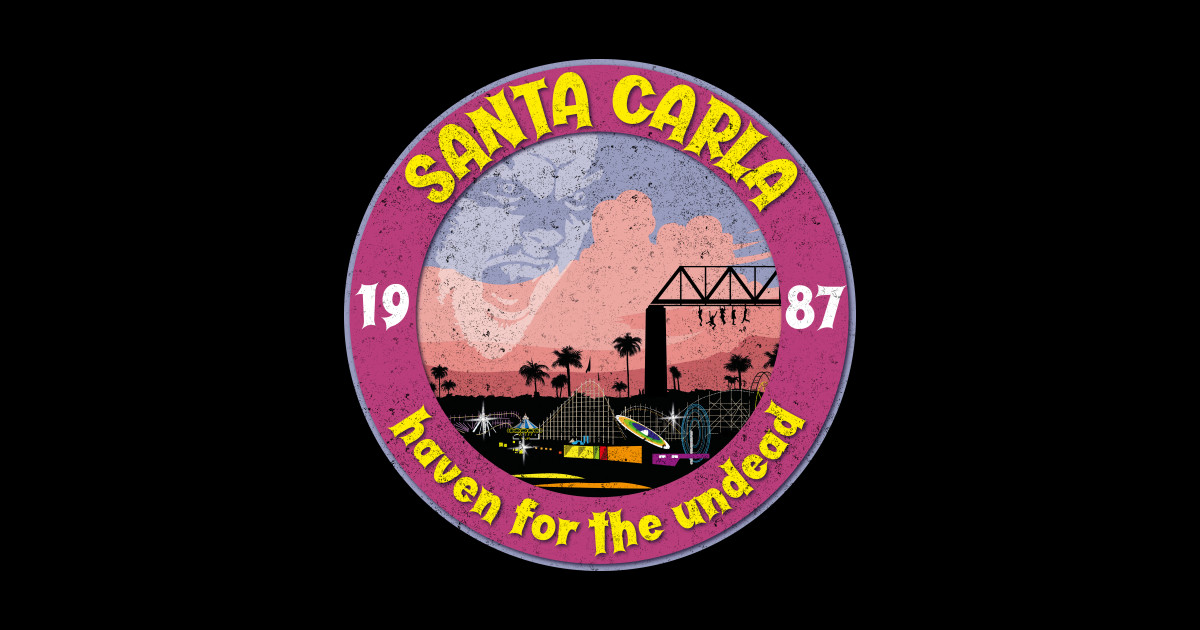 Santa Carla Haven for the Undead - Santa Carla Undead - Sticker | TeePublic
