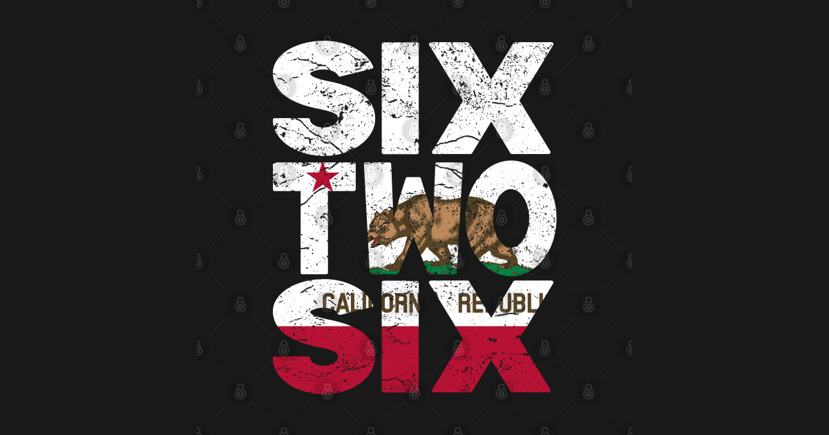 California Area Code 626 California Republic Flag - California - T ...