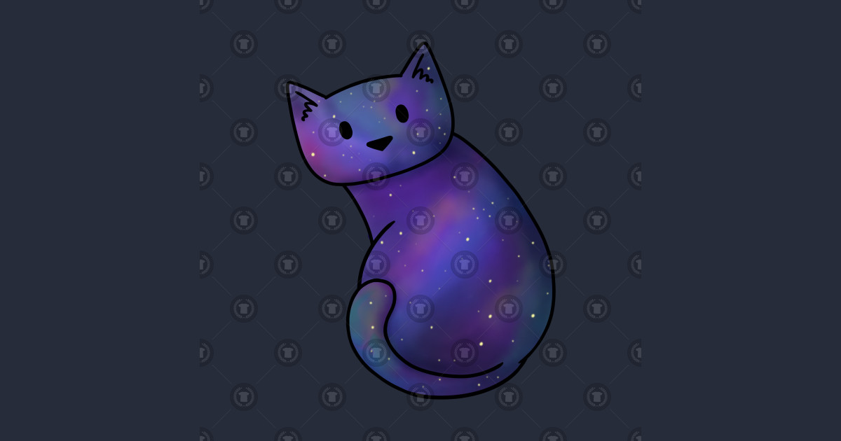 Cosmic Cat - Cat - T-Shirt | TeePublic