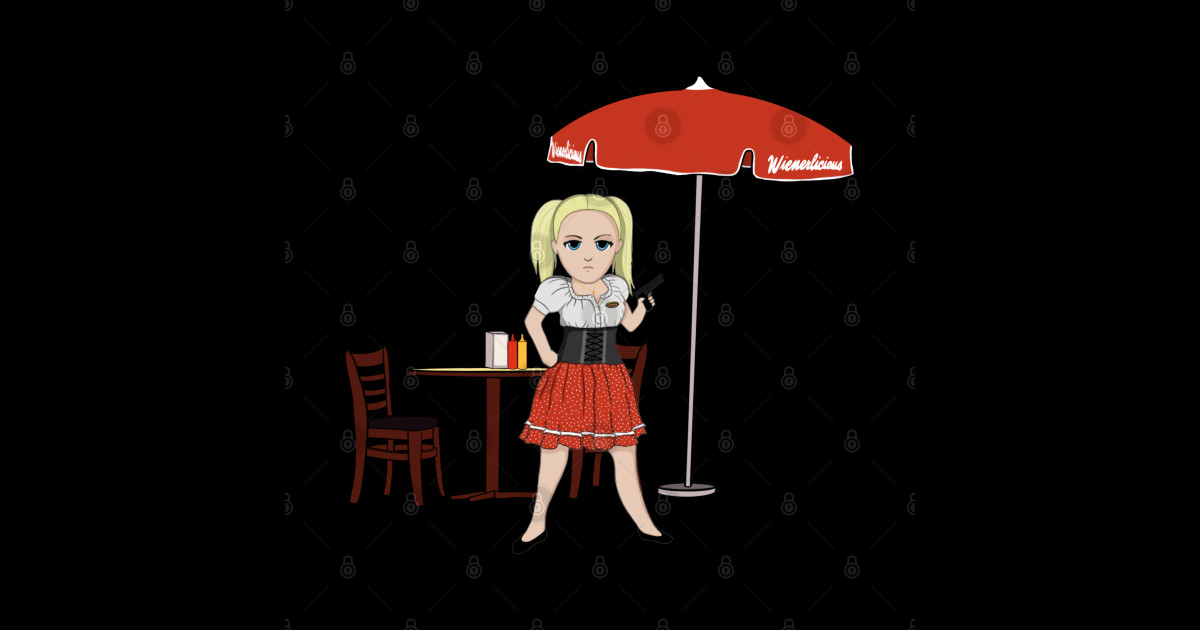 Sarah Walker Wienerlicious - Chuck - Sticker | TeePublic