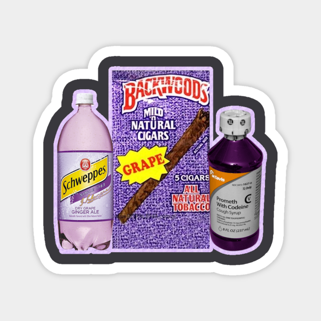 schweppes Purple Drank - Backwoods - Magnet | TeePublic