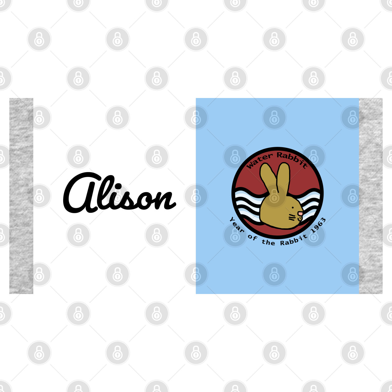 Alison 1963 Born Year of the Water Rabbit - Alison - T-Shirt | TeePublic