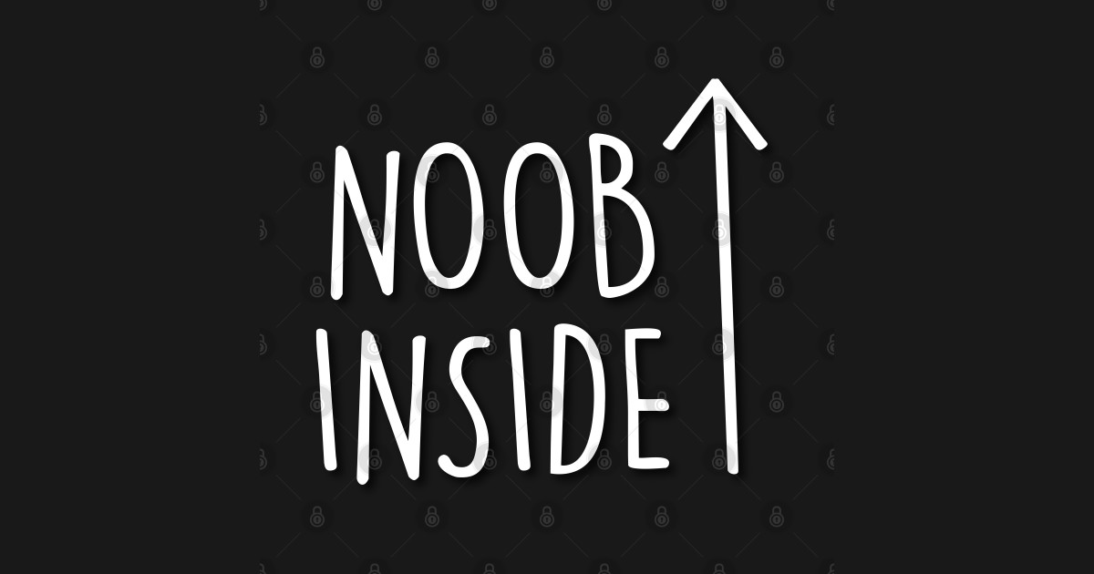 Noob Inside with Arrow - Noob - T-Shirt | TeePublic
