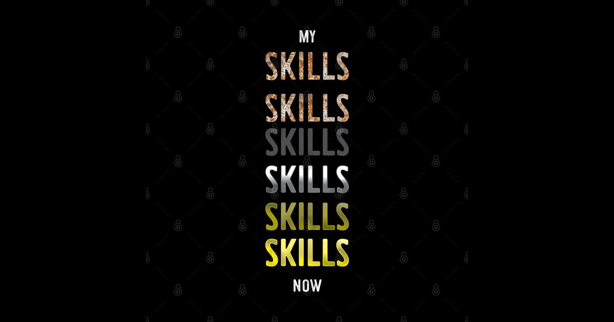 My skills - Skills - Sticker | TeePublic