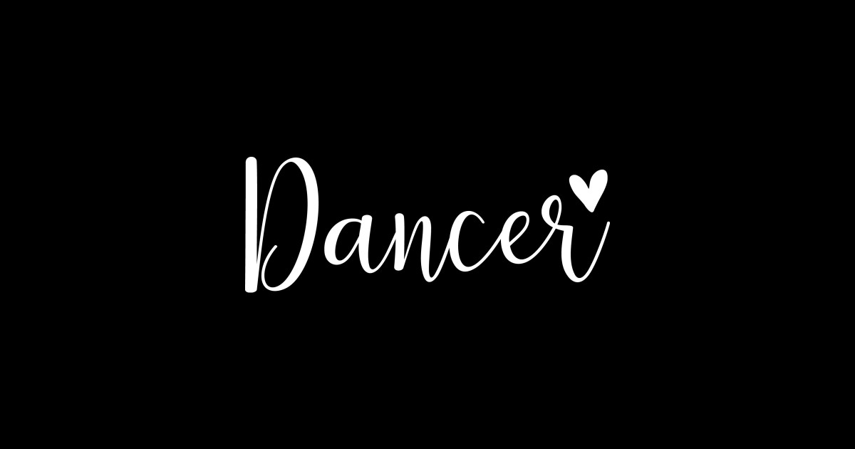 Dancer hand lettering design - Dancer - Sticker | TeePublic