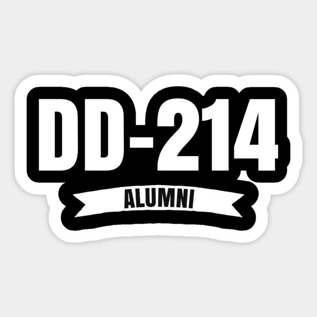 DD-214 Alumni - Military Veteran - Sticker | TeePublic