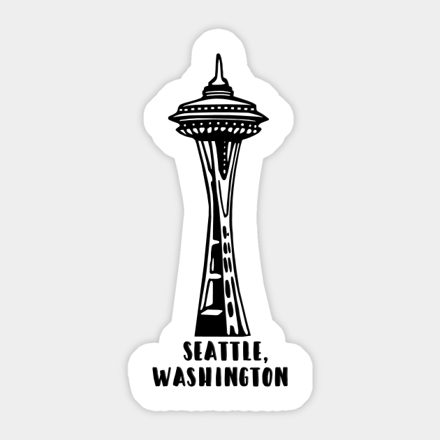 Seattle, Washington's Space Needle - Seattle - Sticker | TeePublic