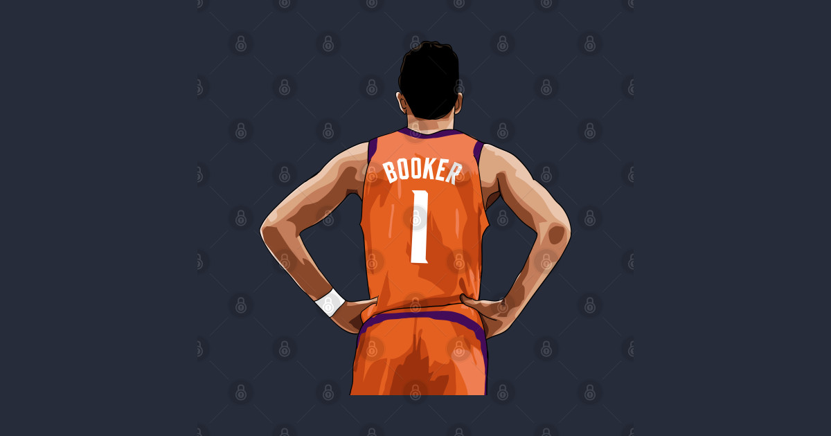 Devin Booker Vector Back - Devin Booker - T-Shirt | TeePublic