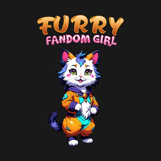 Furry Fandom Girl I Cute Furries Fandom Cosplay - Furry - T-Shirt ...