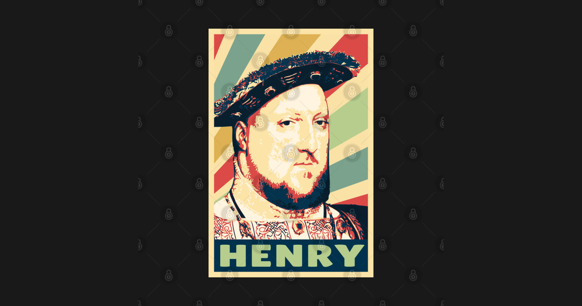 King Henry 8 Vintage Colors - King - T-Shirt | TeePublic
