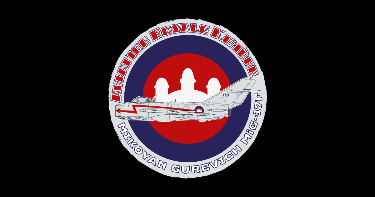 Aviation Royale Khmere- Mikoyan Gurevich MiG-17 - Mig - Sticker | TeePublic