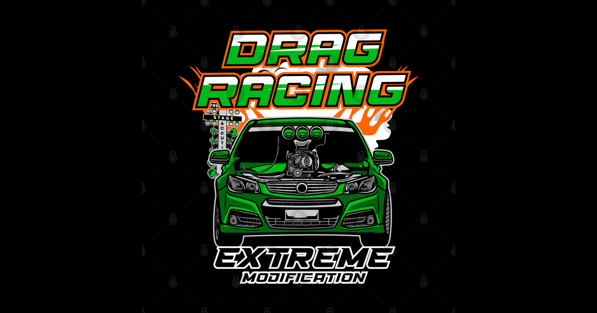 EXTREME DRAG RACE CAR - Drag Racer - Sticker | TeePublic