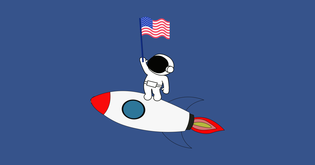 usa flag on rocket - Usa Flag - T-Shirt | TeePublic