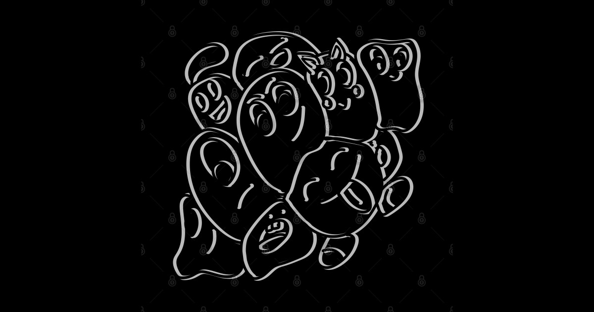 Doddle of cute monsters and mini characters. - Cute - Sticker | TeePublic