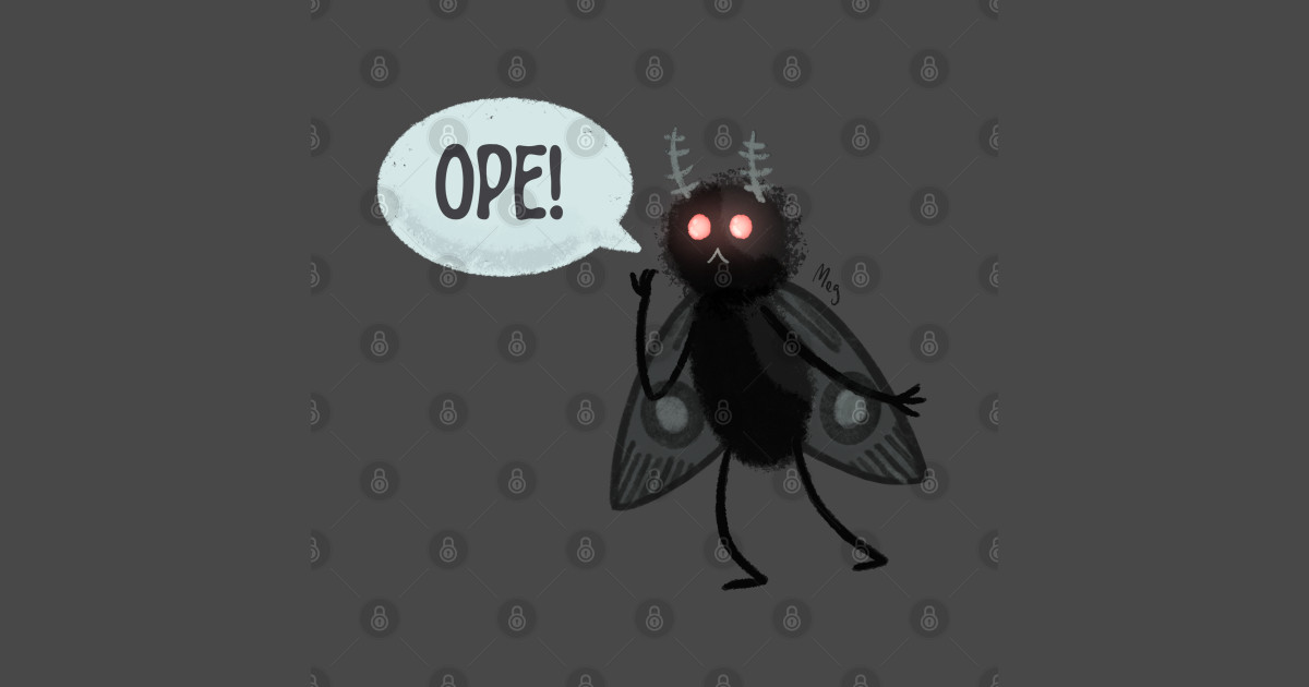 Mothman in the Midwest - Meg Schmeg Art - T-Shirt | TeePublic