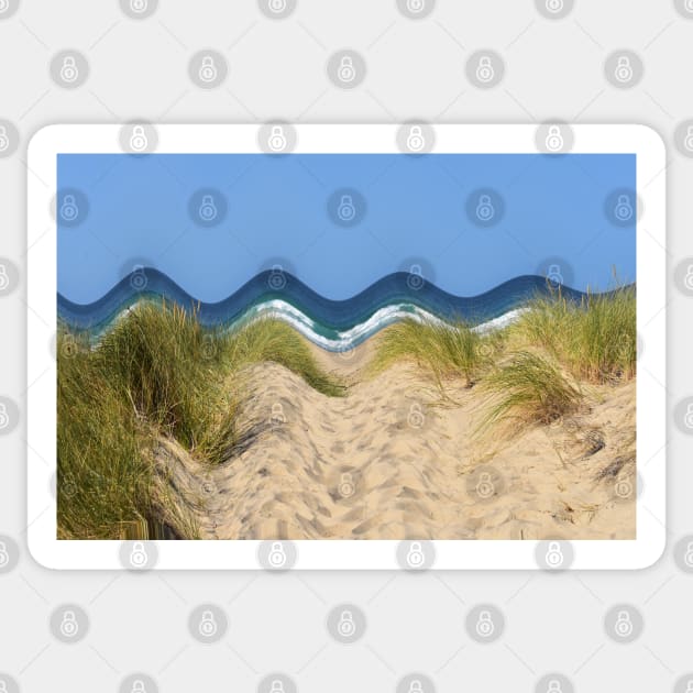 Distorted Tasmanian Landscape - Tasmania - Sticker | TeePublic