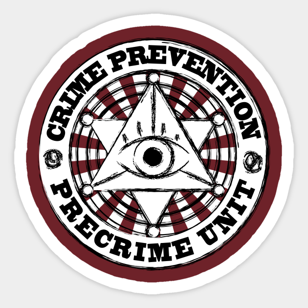 Crime Prevention Pre Crime Unit - Artificial Intelligence - Sticker ...