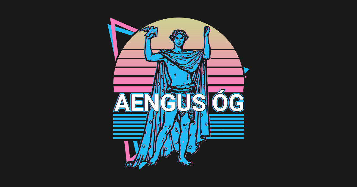 Aengus Og Irish God Ancient Irish Mythology Retro - Aengus Og - T-Shirt ...