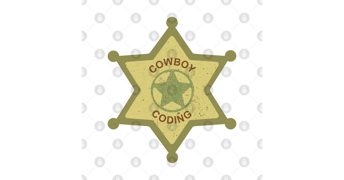Cowboy Coding - Programming - T-Shirt | TeePublic