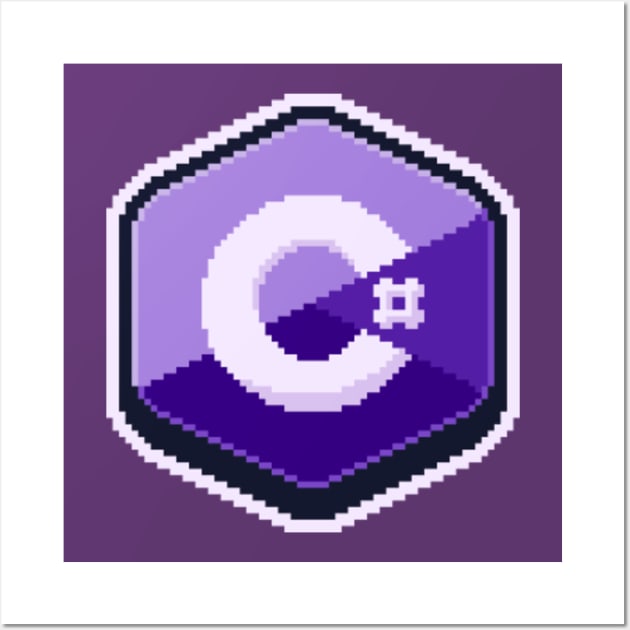 C# PixelArt - Csharp - Posters and Art Prints | TeePublic
