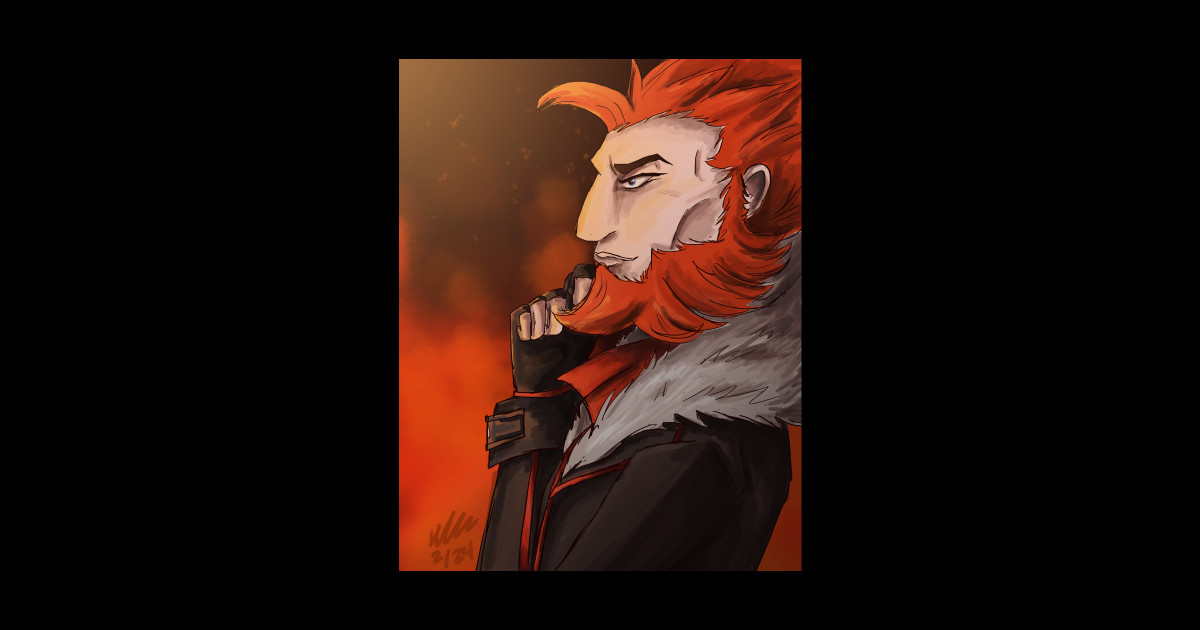 Team Flare Leader Lysandre - Monster - Sticker | TeePublic