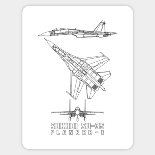 Sukhoi Su 35 Russian Jet Diagram Stickers for Sale | TeePublic