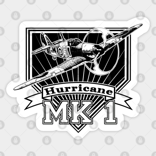 Hurricane Mk 1 - Hurricane - Sticker | TeePublic