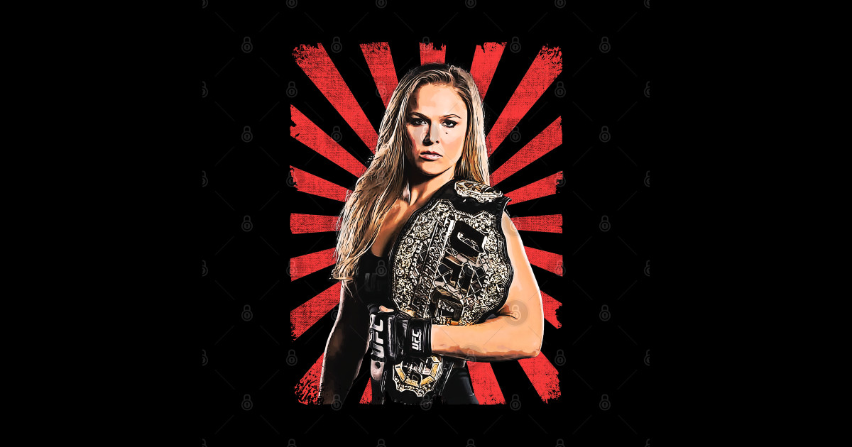 Ronda Rousey Wrestling Vintage Fan Art - Ronda Rousey - Posters and Art ...