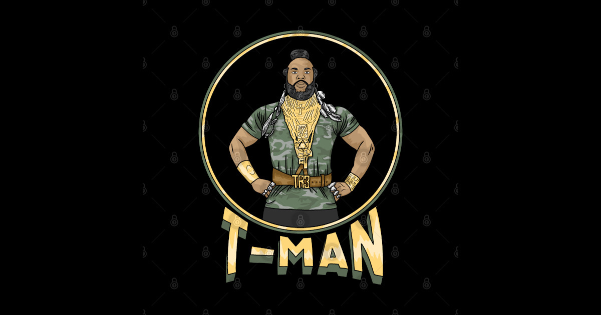 T-Man / Mr. T - Sketch Draw - The A Team - Sticker | TeePublic