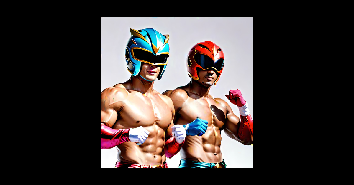 Power Ranger Go Go Boys - Power Rangers - Sticker | TeePublic