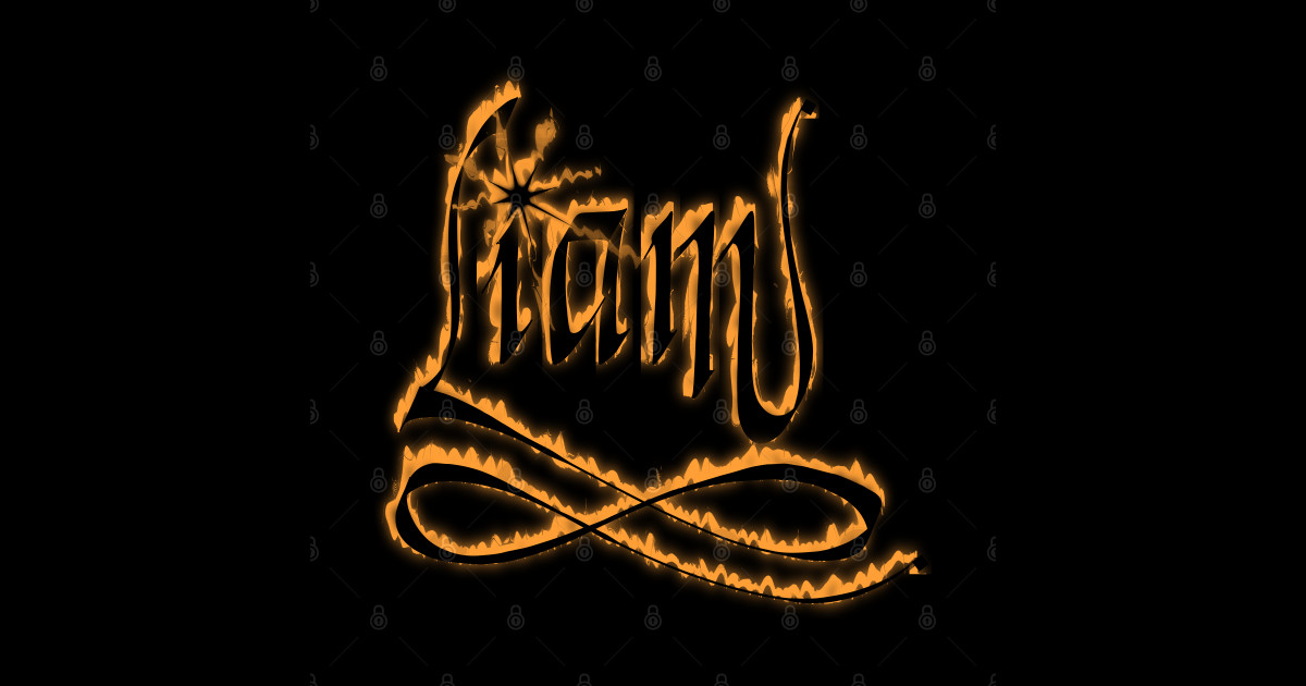 Liam - male name - Calligraphy - Posters and Art Prints | TeePublic