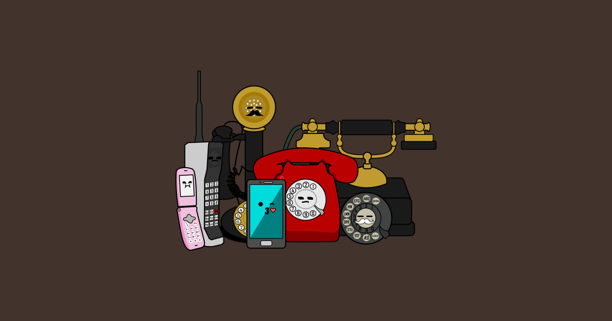 Chibi Phones - Chibi - T-Shirt | TeePublic