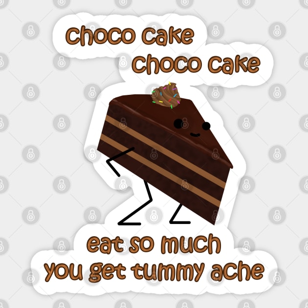 Choco Cake, Choco Cake - Chococake - Sticker | TeePublic