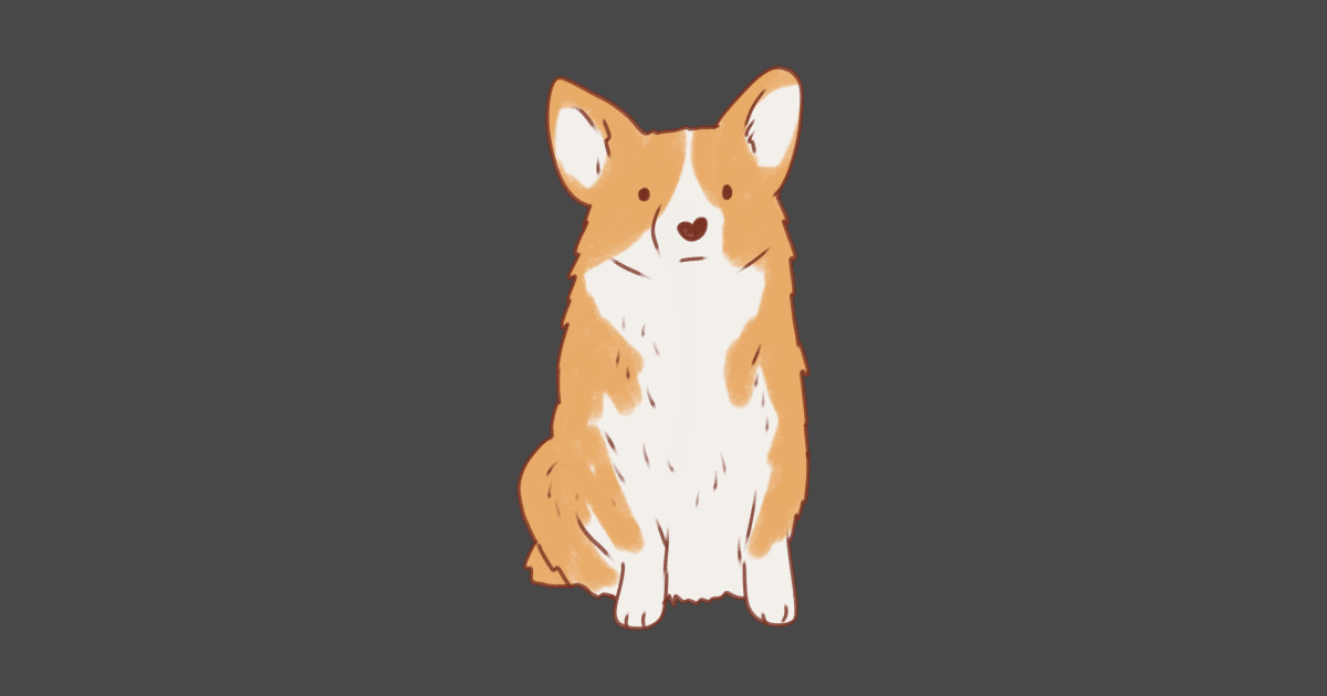 corgi illustration - Corgi Dog - T-Shirt | TeePublic