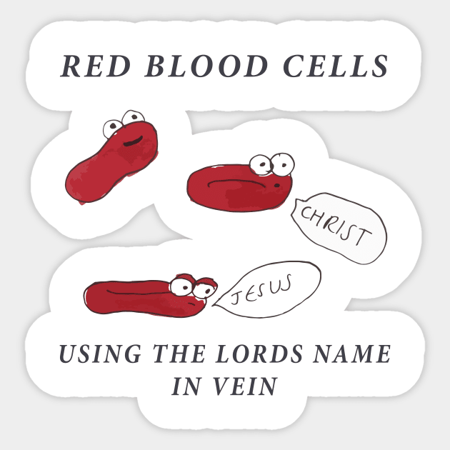 Red Blood Cells - Biology - Sticker | TeePublic