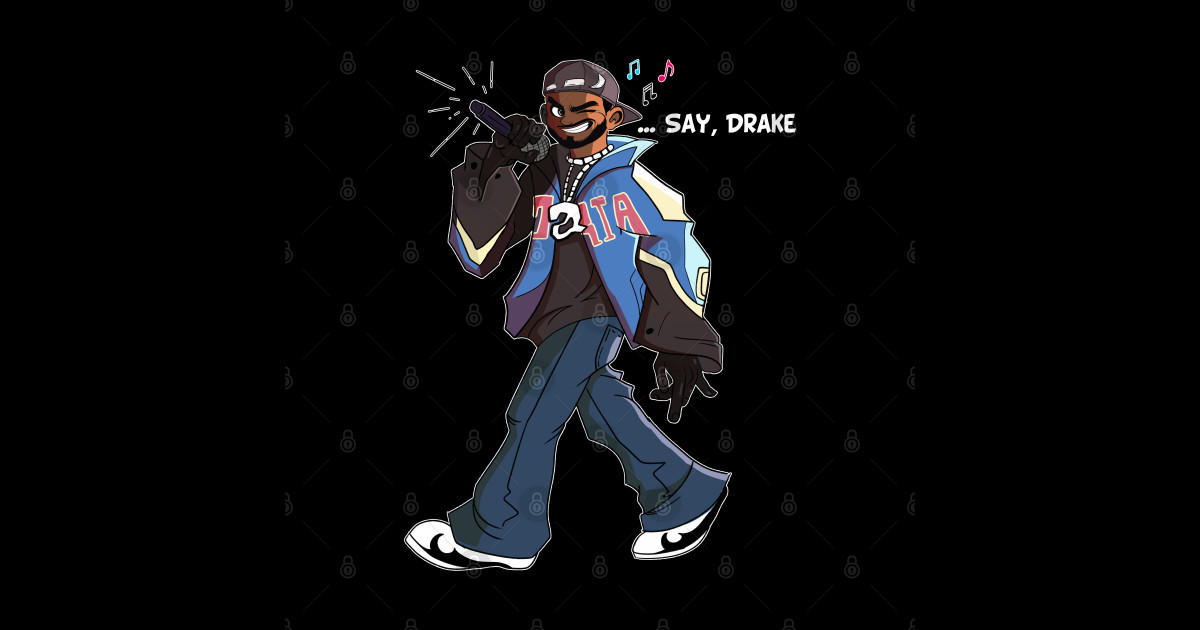 Kendrick Lamar Say Drake Meme M1860 - Kendrick Lamar - Sticker | TeePublic