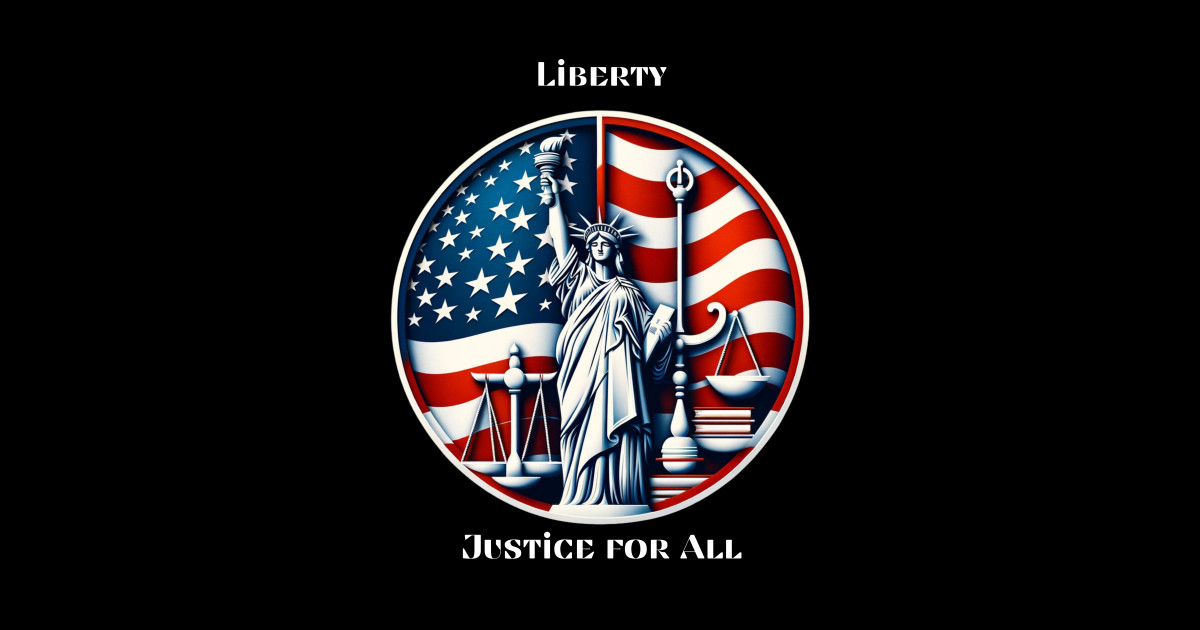 Liberty & Justice for All - Justice For All - Sticker | TeePublic