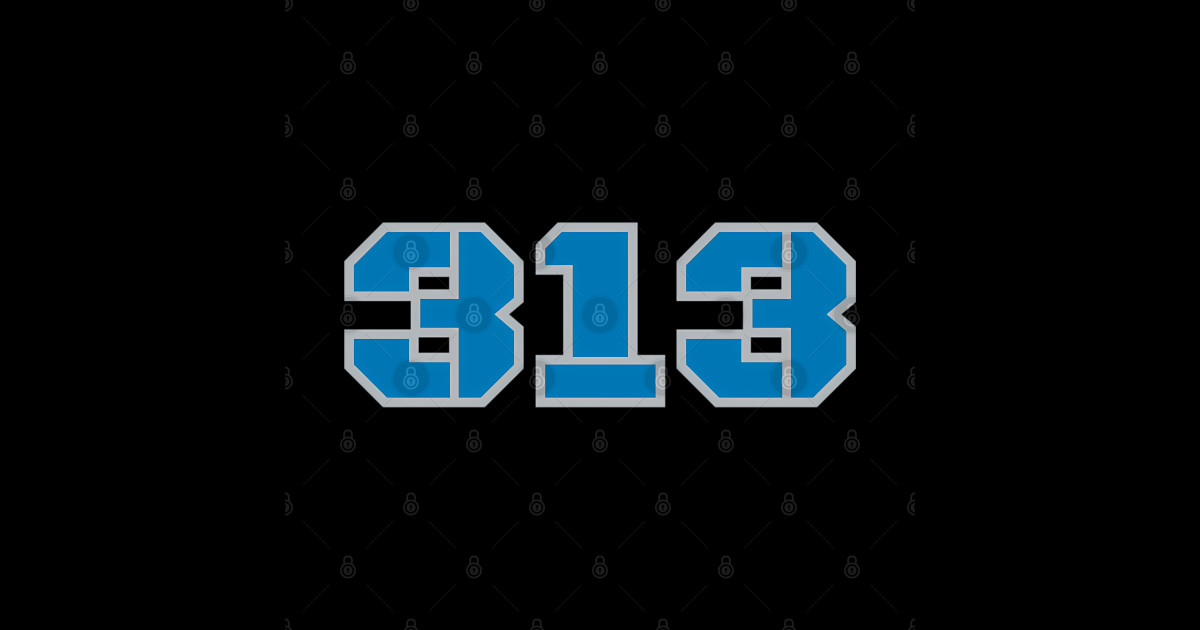 Detroit Lions - 313 Motor City Pride - Detroit Lions - Sticker | TeePublic