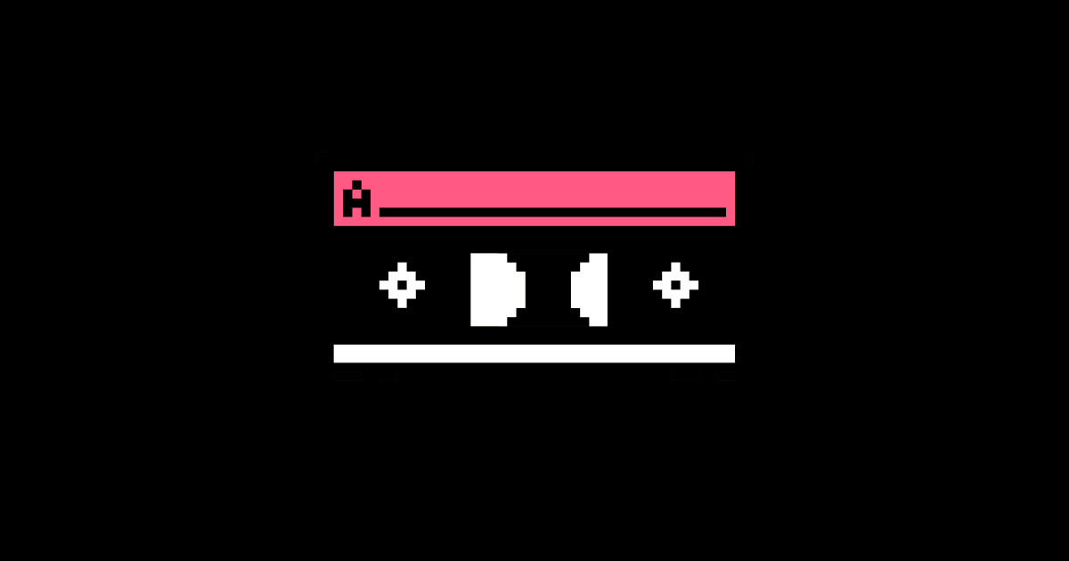 8-Bit Cassette Tape - Retro - Sticker | TeePublic