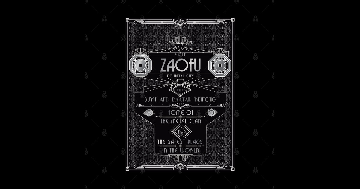 Zaofu Home of the Metal clan - The Legend Of Korra - Sticker | TeePublic