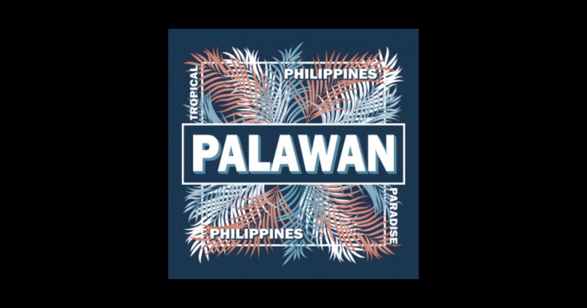 Palawan Philippines Tropical Summer Palm Leaves - Palawan - Sticker ...
