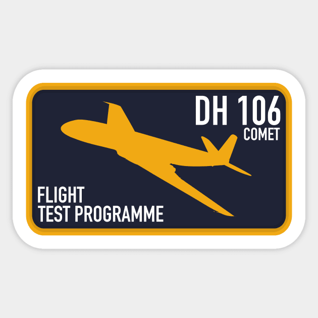 Comet Flight Test - Dh106 Comet - Sticker | TeePublic