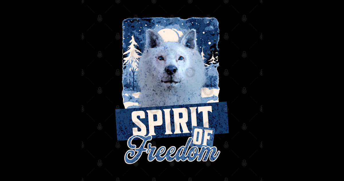 Arctic Wolf Spirit of Freedom - Arctic Wolf - Sticker | TeePublic