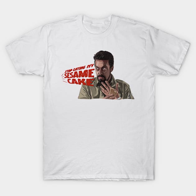 Congo: Homolka Eats Cake - Tim Curry - T-Shirt | TeePublic