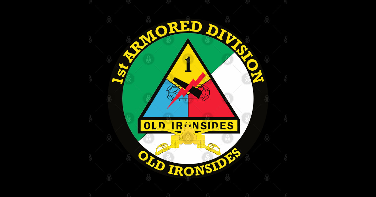 1st Armored Division Old Ironsides Us Army Military Veteran - Armored ...