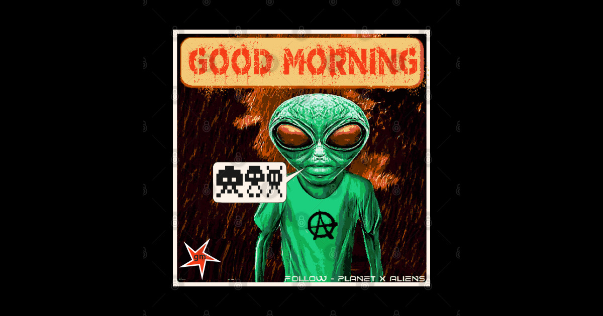 Funny Sci Fi Alien - Funny Sci Fi Aliens - Sticker | TeePublic