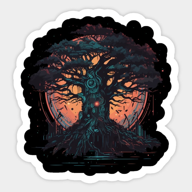 tree of life - fantasy style - Tree Of Life - Sticker | TeePublic